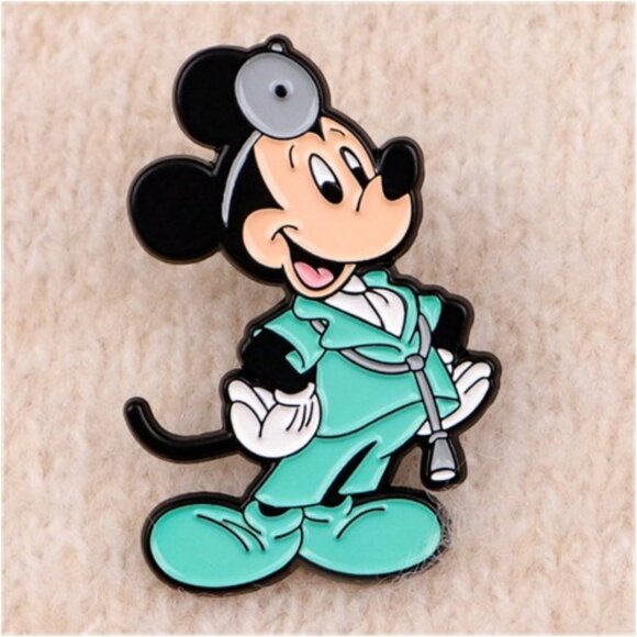 Disney | Jewelry | Disney Mickey Mouse Doctor Or Nurse Enamel Trading ...